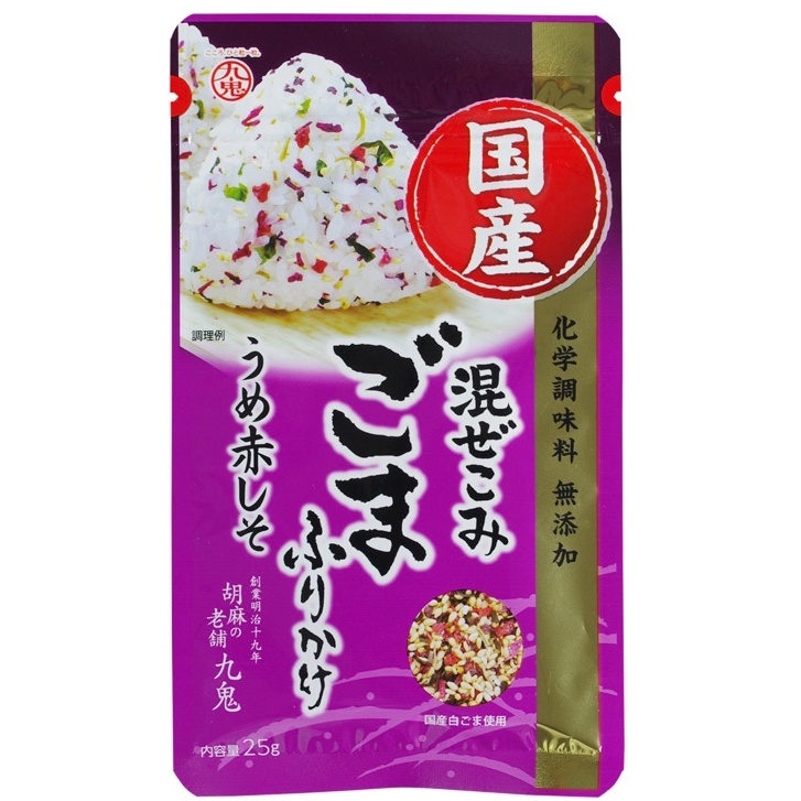 Kuki Mazekomi Furikake Ume Aka Shiso 25g Japanese Rice Seasoning Plum ...
