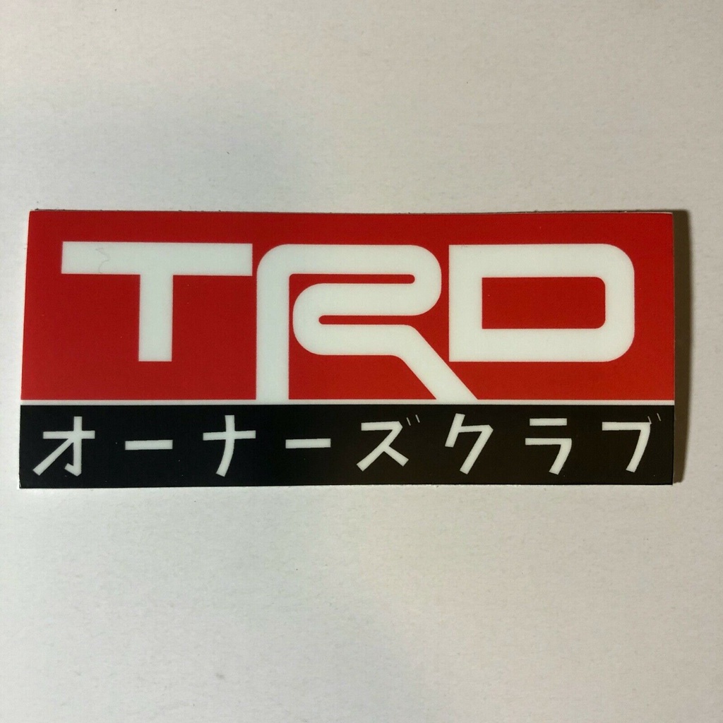 Japanese style TRD Sticker Decal 4Runner FJ Land Cruiser Tacoma Tundra ...