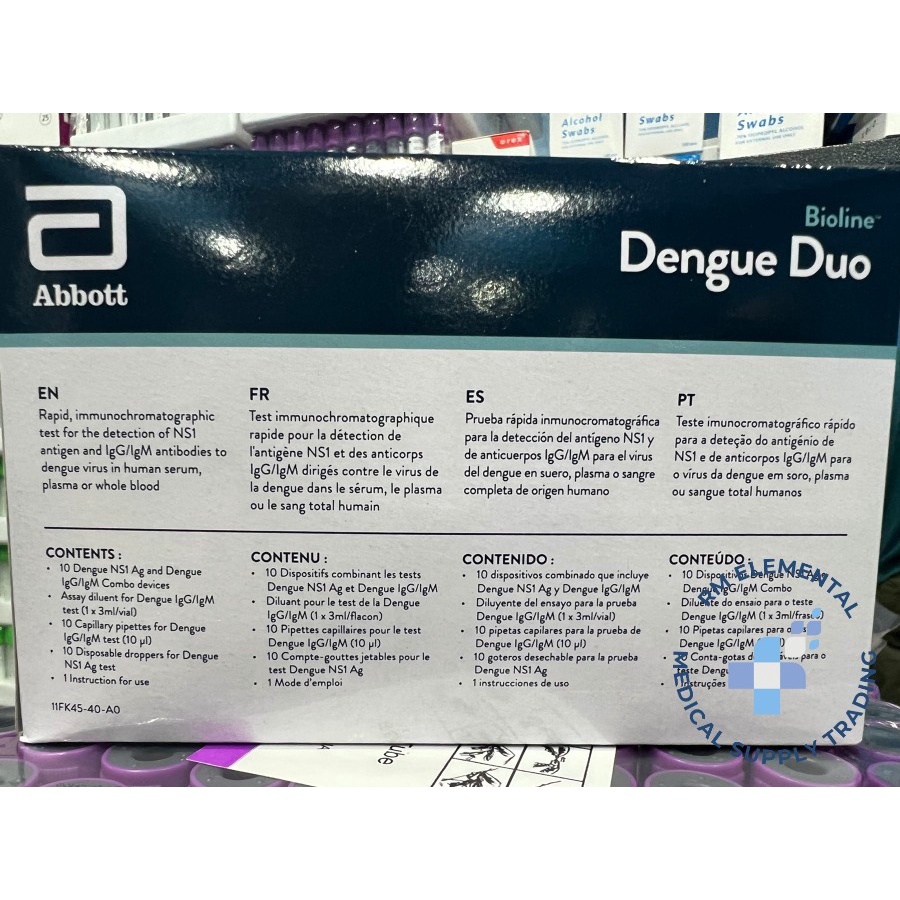 Dengue Duo - ABBOTT Bioline 10 tests/BOX | Shopee Philippines