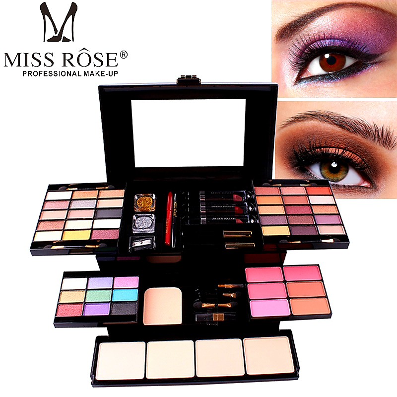 New Makeup Set Box Professional Eyeshadow Lip Gloss Stick Foundation ...