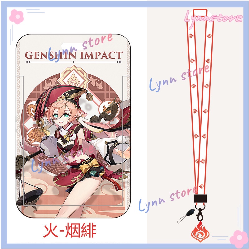 Anime GENSHIN IMPACT Xinyan Yanfei Yae Miko Keqing Klee Card Cases/Card ...
