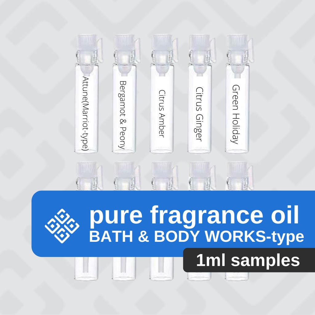 1ml Fragrance Samples for Soaps, Lotions, Shampoo, Personal Care ...