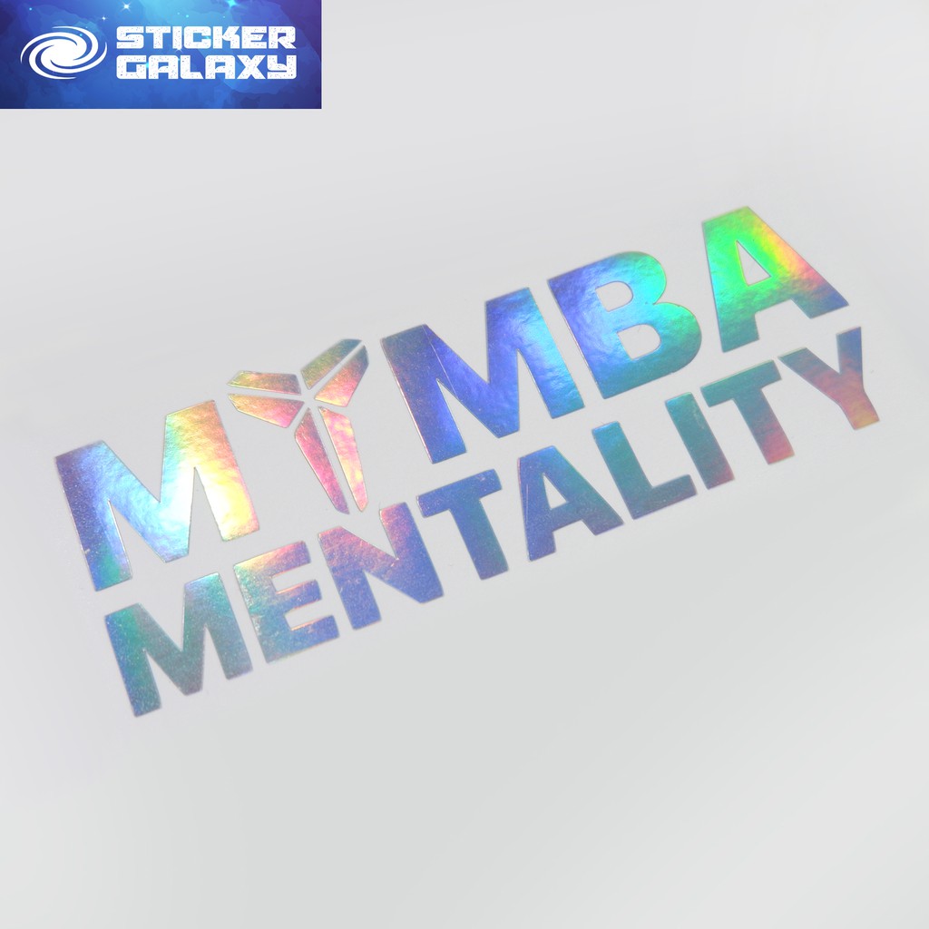 MAMBA MENTALITY (kobe) WATERPROOF VINYL STICKER decal for phone, laptop ...