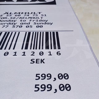 Designer！IKEA Receipt Carpet Fashion Brand Rug 90cm*200cm Fool Mat ...