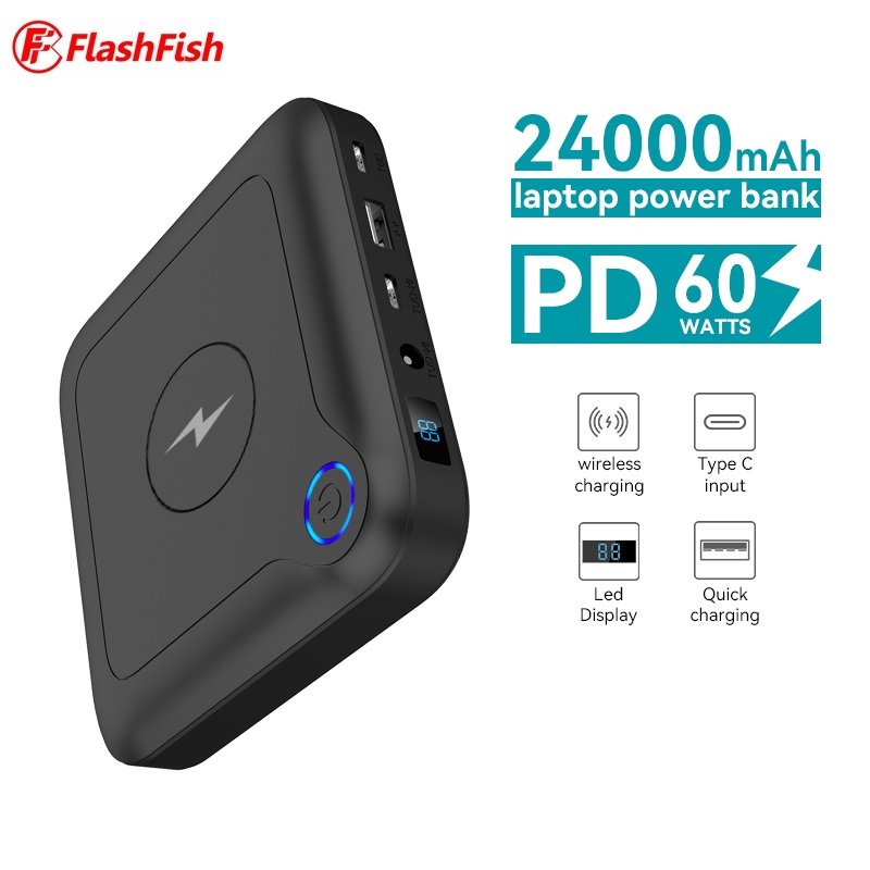 Laptop Power Bank PD 60W 20000mAh Type C PD Fast Charging Powerbank ...