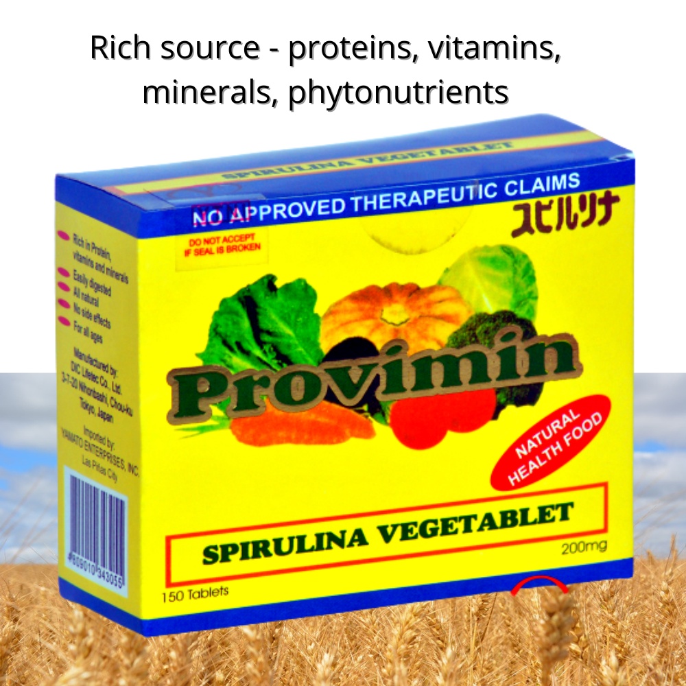 Provimin Spirulina 150-Tablet 200mg Guaranteed 100% Original Authentic ...