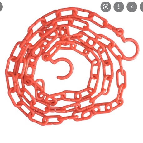 Heavy Duty Plastic Chain No.200 (steel hook)(8ft) | Shopee Philippines