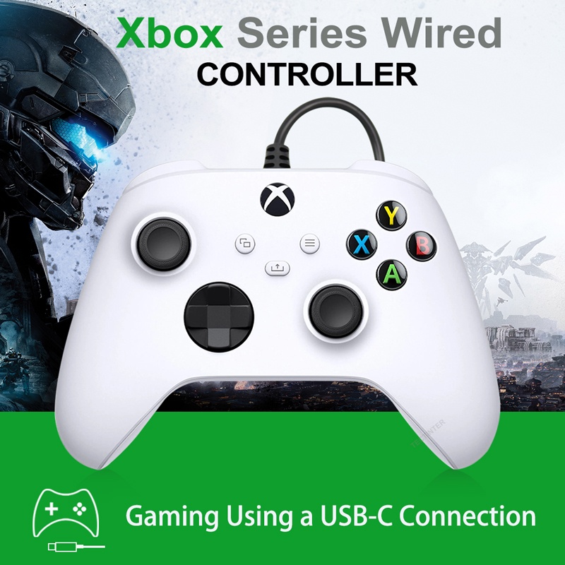For Xbox Series S/X Wired Controller PC Console Vibration Gamepad For ...
