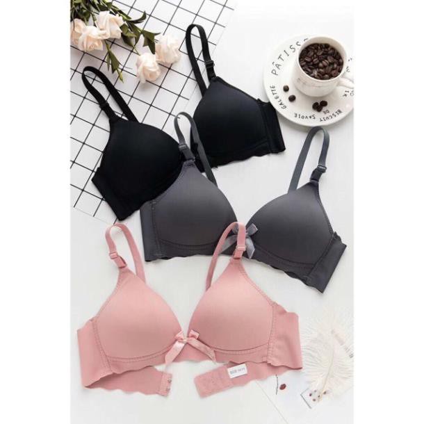 Very Beautiful Thin Padded Rimless Bow Bra with Wave Edge 6699 | Shopee ...