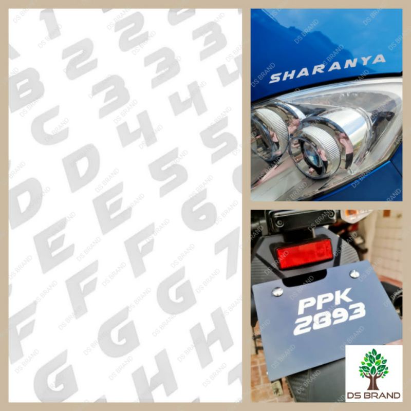 Motor Number Plate Sticker / Sticker Plate Motor | Shopee Philippines