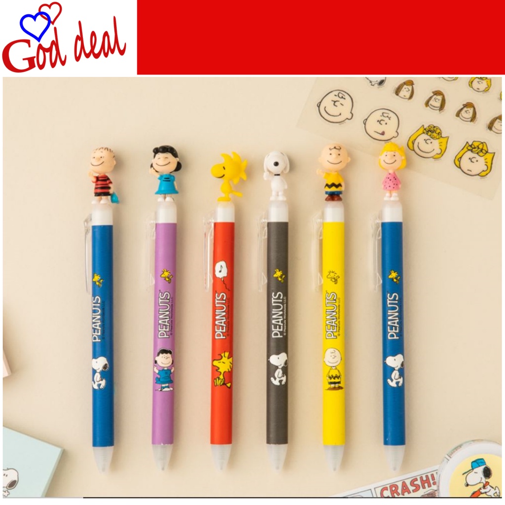 [Peanuts] Ballpen 0.5mm Snoopy Charliebrown Woodstock Sally Lucy Linus ...