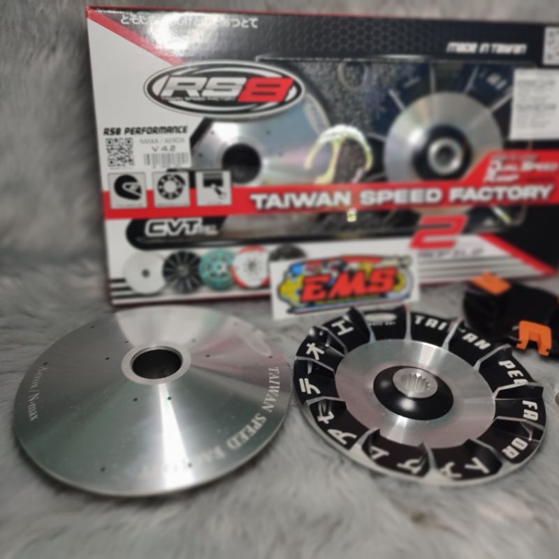 RS8 Pulley Set Version 4.2 Dual Angle AEROX NMAX V1 V2 MIO I 125 SOUL I ...