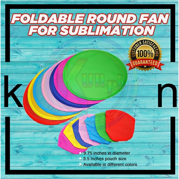 Foldable round fan for sublimation (100 pcs) | Shopee Philippines