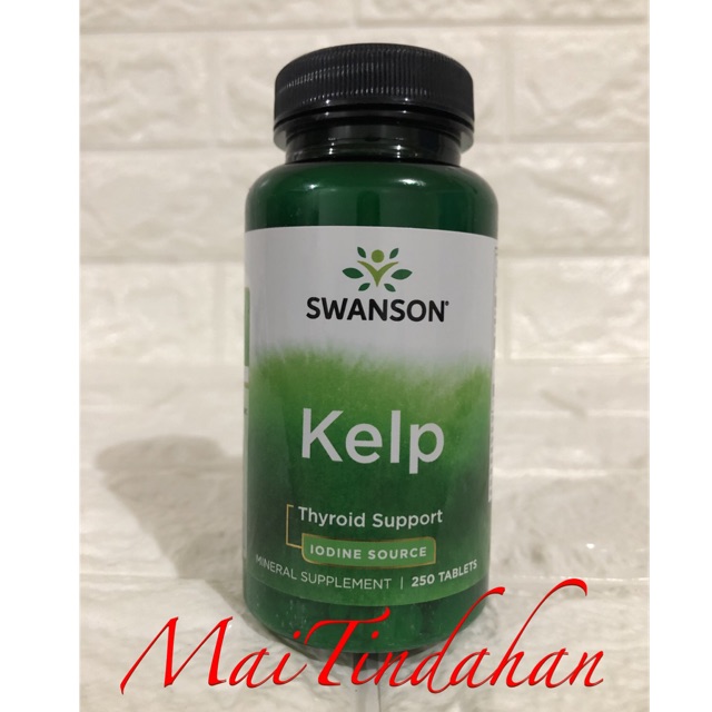Swanson Kelp Thyroid Support Iodine Source 225 mcg 250 tablets Feb 2023 Expiry | Shopee Philippines