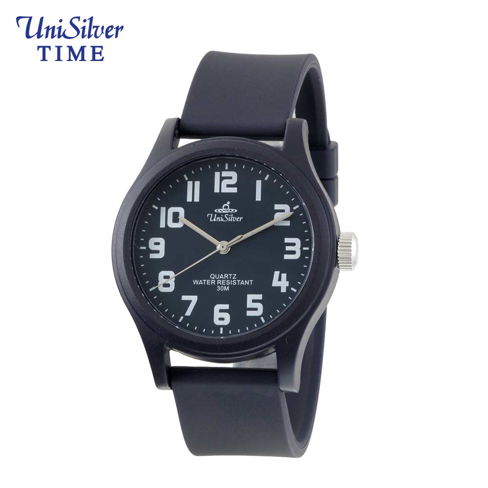 UniSilver TIME Men's Dark Blue Analog Rubber Watch KW4427-1003 | Shopee ...