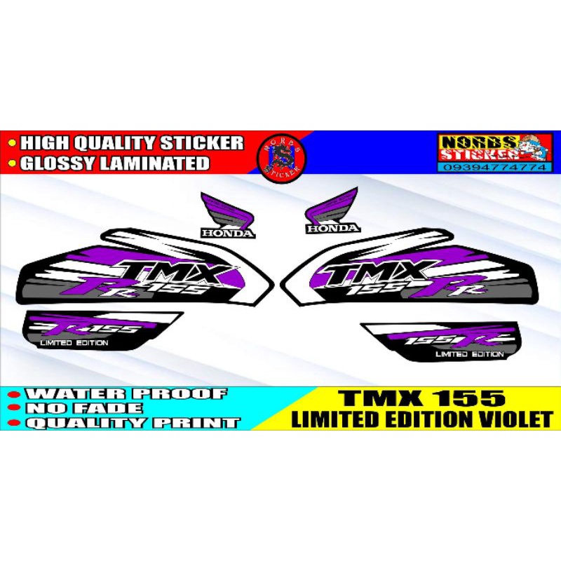 TMX 155 Limited Edition sticker decals | Shopee Philippines