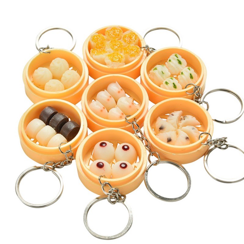 Simulation Food Keychain Pendant Dimsum Model | Shopee Philippines