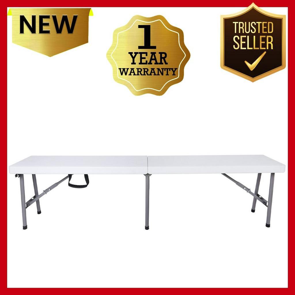 6FT Folding in Half Bench (183*30*43) (White) | Shopee Philippines