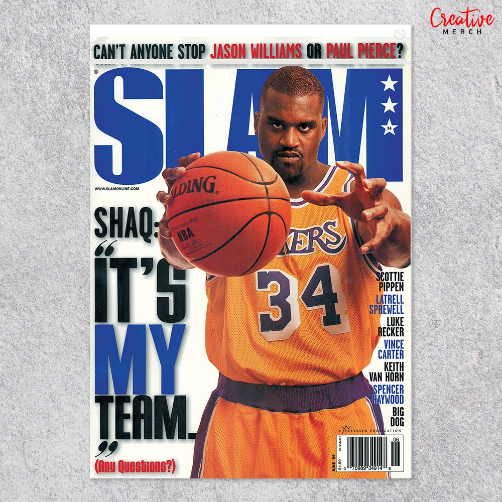 Shaquille O'Neal NBA HD Poster Print A3 size (30x42 cm) by Creative ...