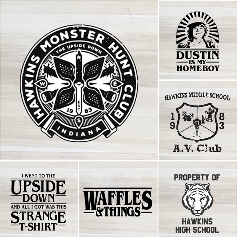 Stranger Things Iron-on Patches Washable Hellfire Club Clothes DIY ...