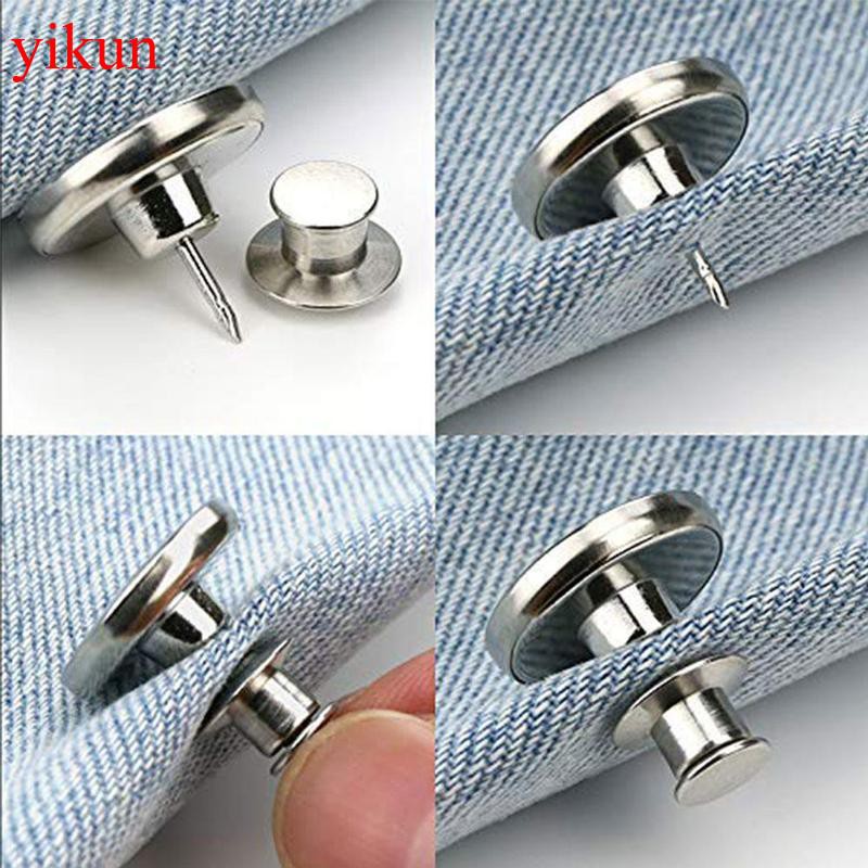 17mm Detachable Pants Button Replacement Jean Buttons No Sew Instant ...