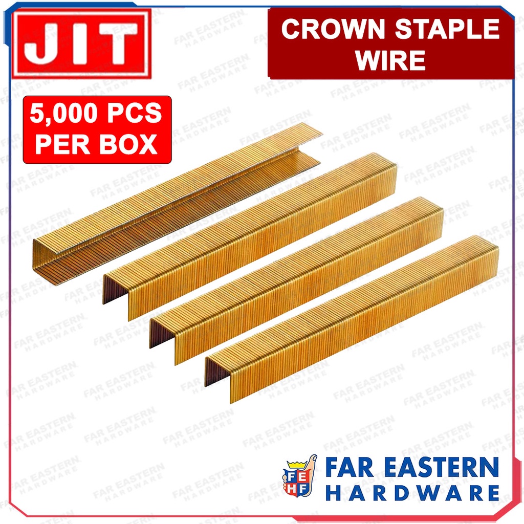 JIT Crown Staple Wire Staples U Type C Type 5000pcs | Shopee Philippines