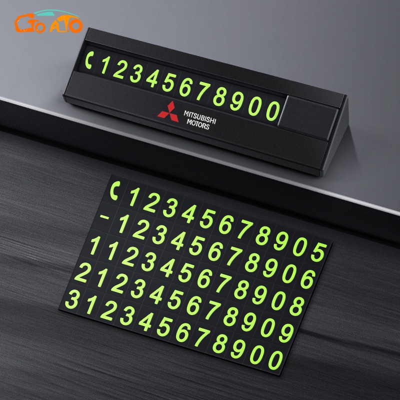 GTIOATO Car Temporary Parking Card Phone Number Card Plate Car ...