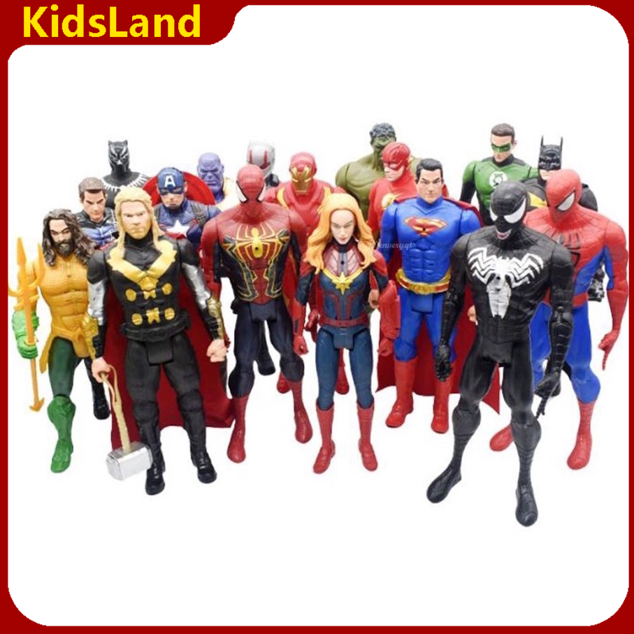 5PCS Super HERO Toys Contents spiderman iron man And captain america ...