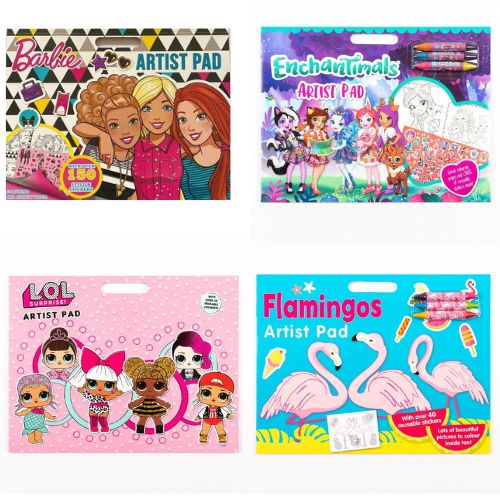 Flamingo/Barbie/LOL Surprise/Enchantimals Artist pad (Alligator ...