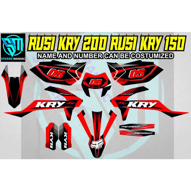 Rusi KRY 200, Rusi KRY 150 full body decals | Shopee Philippines