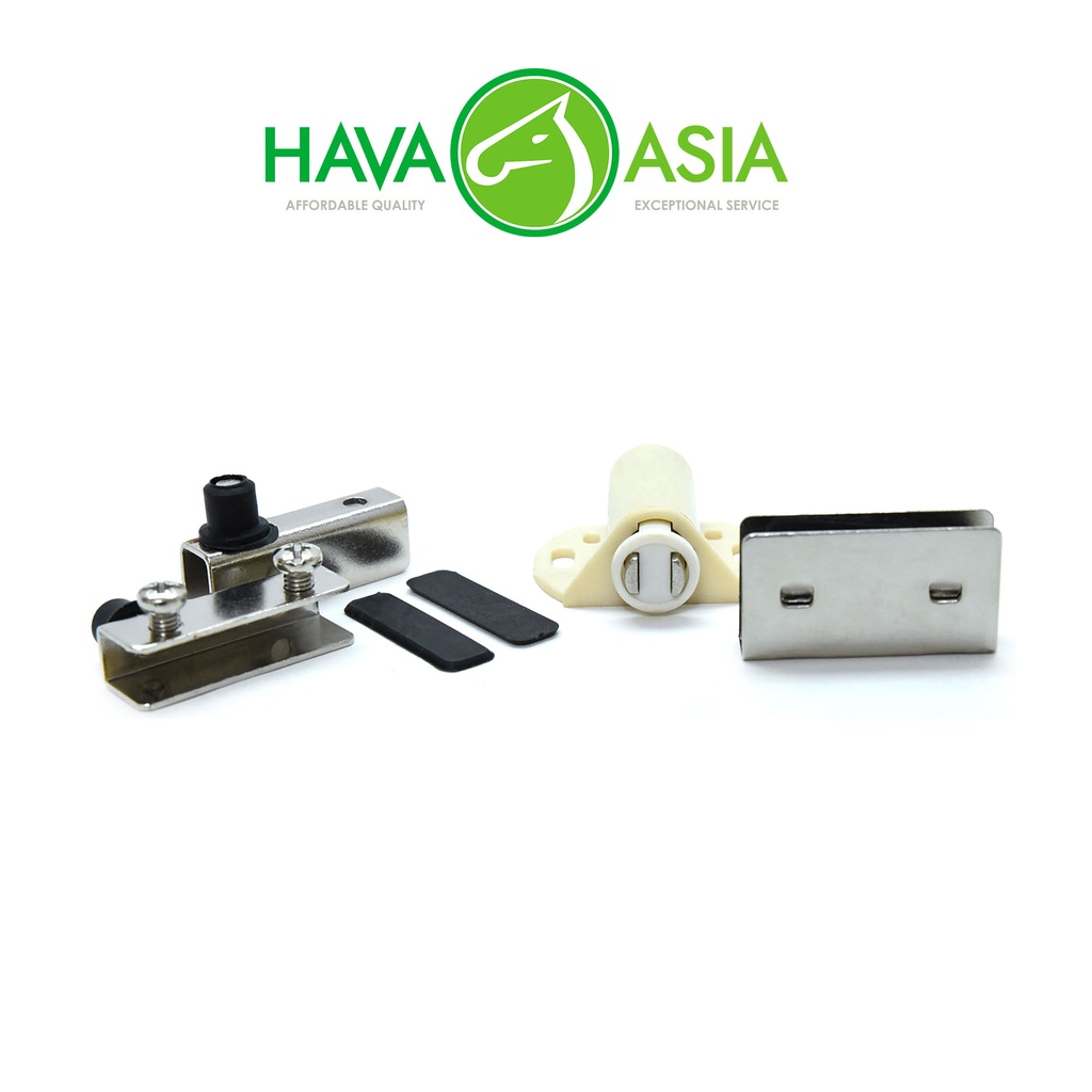 HavaAsia Heavy Duty Round Magnetic Catches Push Open W/Glass Hinge ...