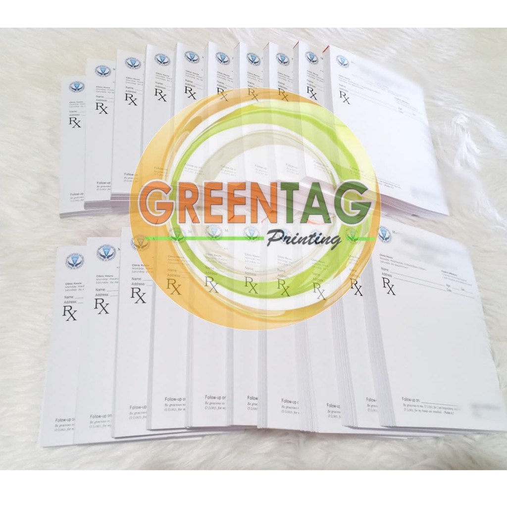 1/4 LONG BOND SIZED Small RX / Reseta / Prescription Pad / Medical Form ...