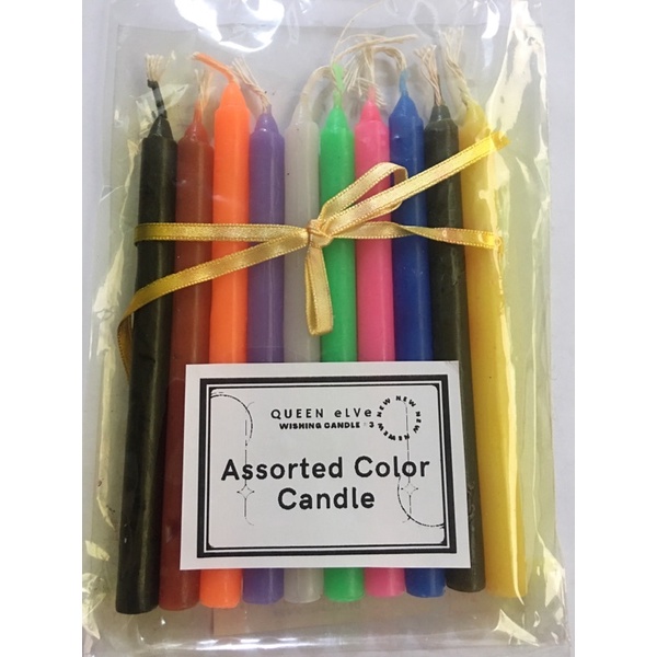 No.3 Assorted Color Wishing Candle,1pack,10pcs,5 inches | Shopee ...