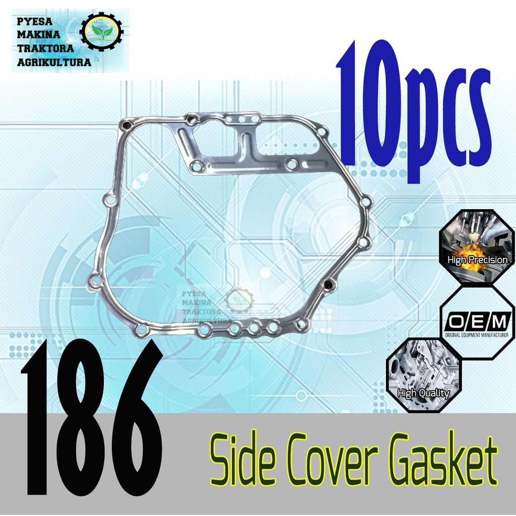 Side Gasket, Crankcase Gasket 170F, 178F, 186F for aircooled diesel ...