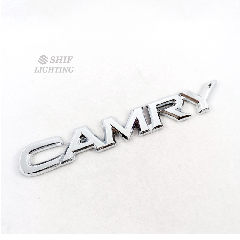 1 x ABS Chrome CAMRY Logo Car Auto Rear Trunk Emblem Badge Sticker ...