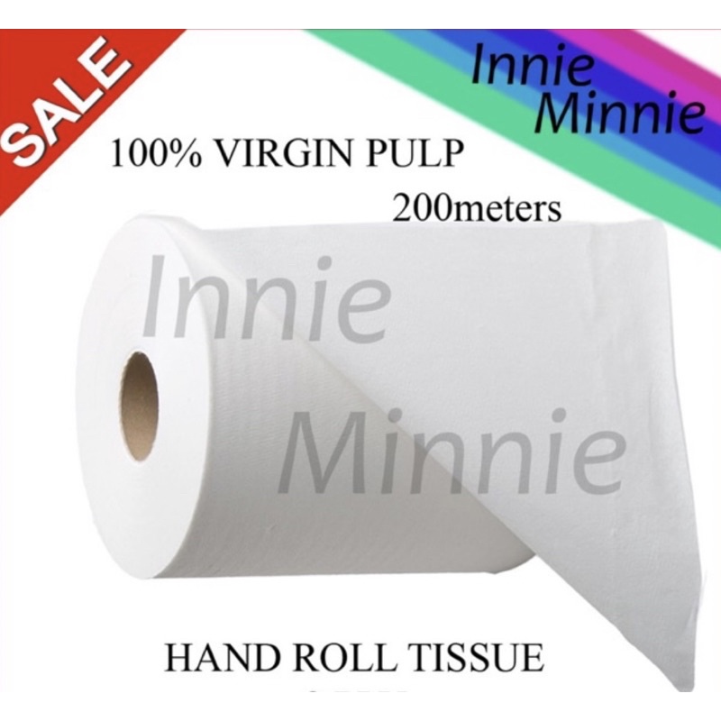 [1 Roll] Hand Roll Tissue / HRT 100% Virgin Pulp | Shopee Philippines