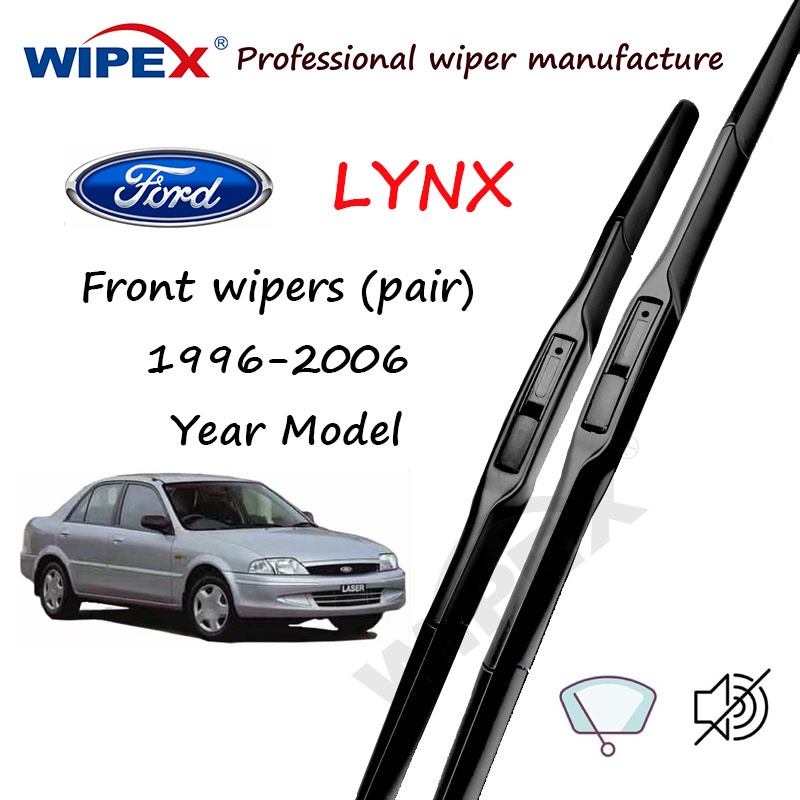 Ford Lynx Front Wiper Blade 18+20 Set/Pair for 1999 to 2006 year LYNX Car Window Wiper (silicone ...