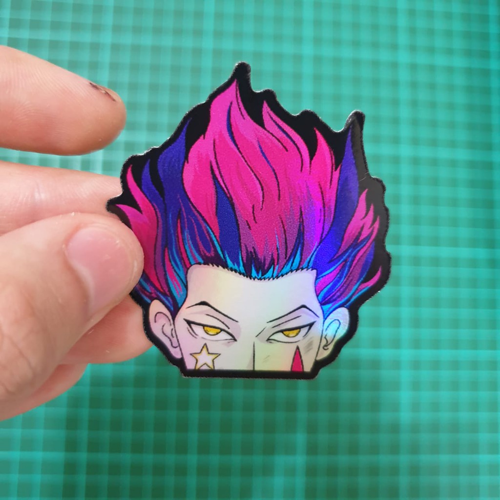 5cm Hunter X Hunter Hisoka Design Holographic MAX Decal Sticker with ...