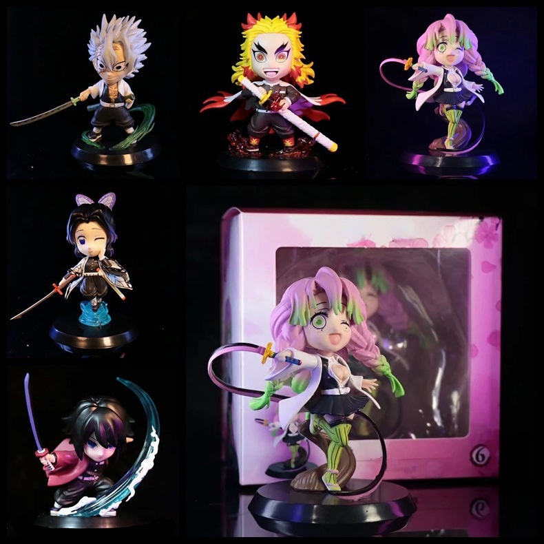 Demon Slayer Nendoroid Q Figure Cute Anime Character Desktop Decoration ...