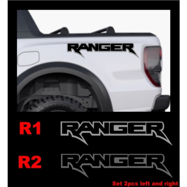 1Set/2pcs Ford Ranger Sticker Design Raptor Design | Shopee Philippines