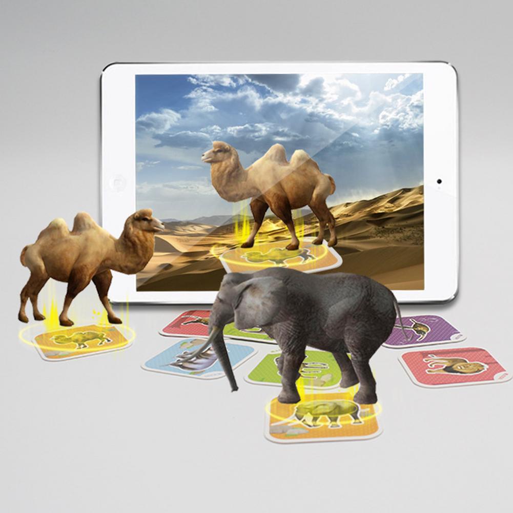 4D Animal Card Cartoon Card Toys Sensory Education Fun 96 PCS Learning ...