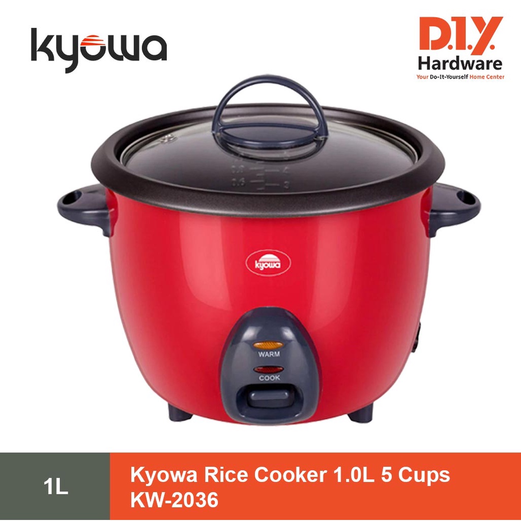 Kyowa Rice Cooker 5 Cups l 1 Liters l With Heat Resistant Glass Lid KW ...