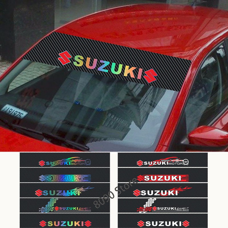 130x21cm Modified Vinyl Car Front Windshield Reflective Sticker Sun ...