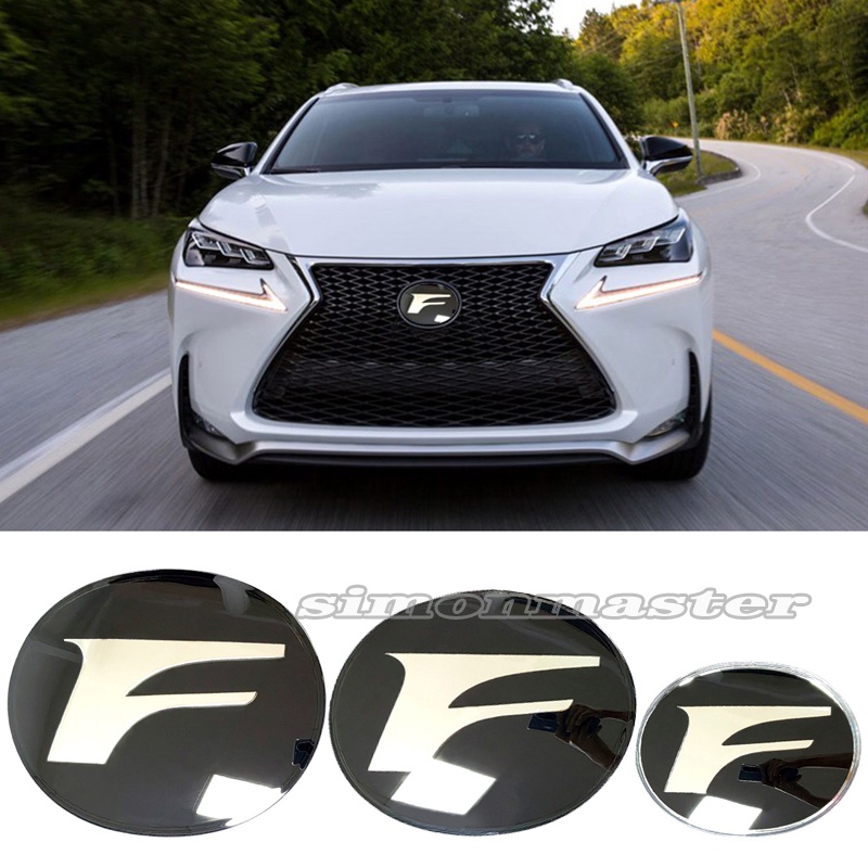 Modified F Logo Car Steering Wheel Emblem Sticker Auto Front Rear ...