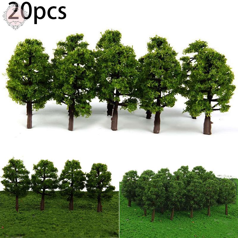 Model Trees Layout Scale Diorama 20Pcs 8CM Mini Scenery Railway ...