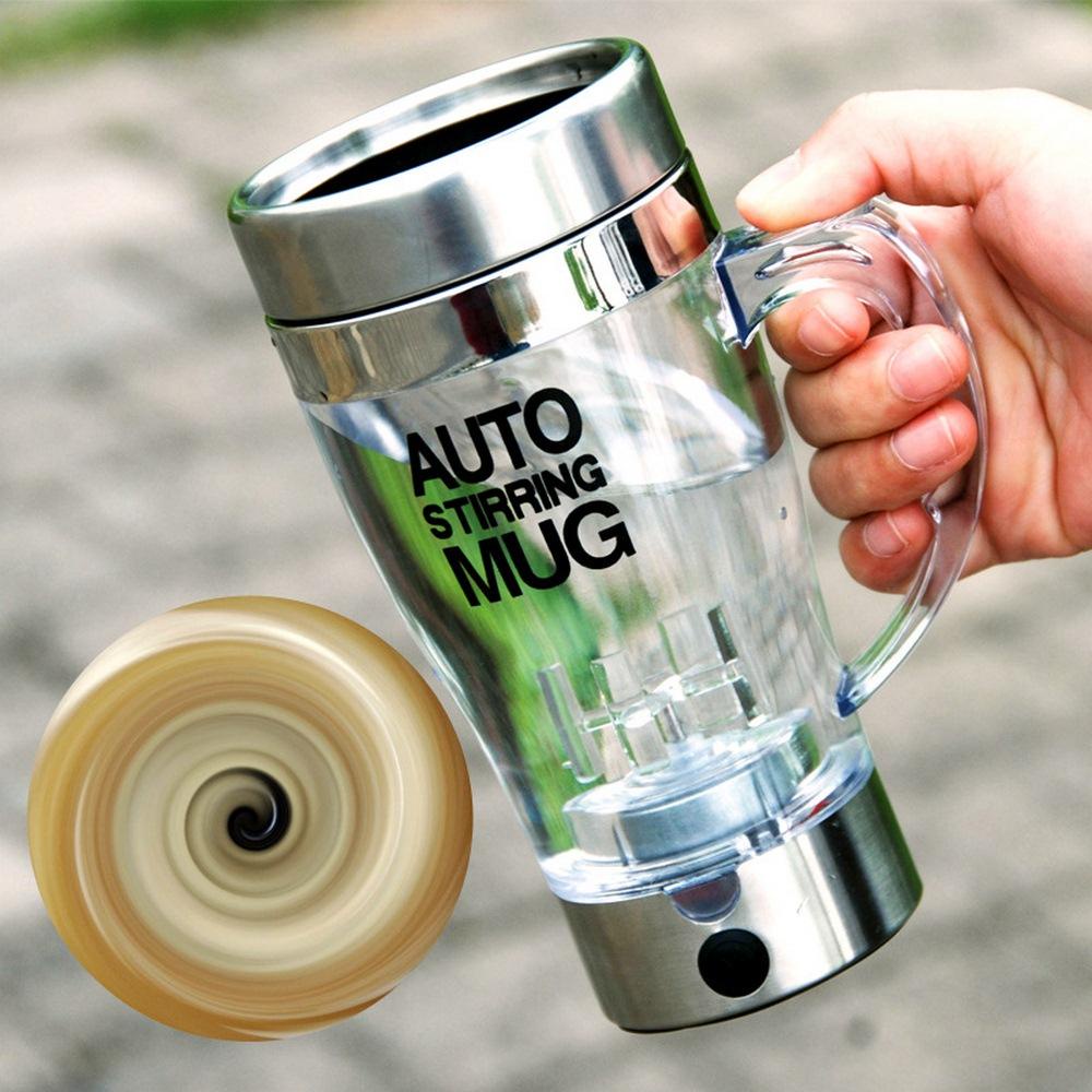 Automatic Stirring Mug Lazy Electric Stainless Steel Coffee Tea Cup ...