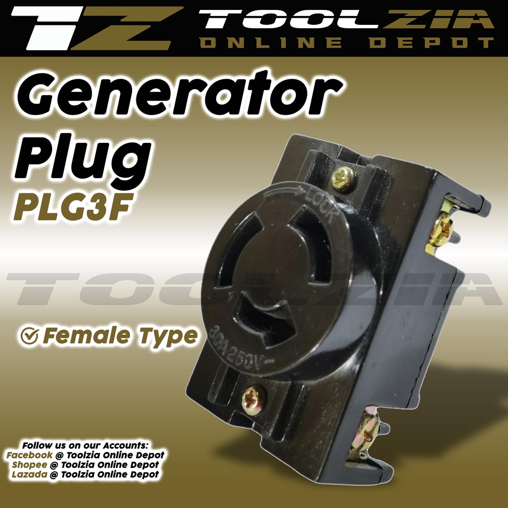 3-Prong Generator Plug Female (PLG3F) | Shopee Philippines