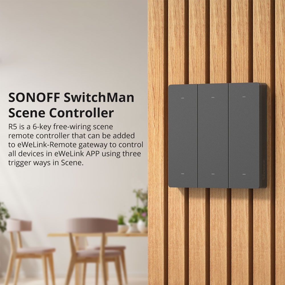 SONOFF R5 Scene Controller 6 Channel SwitchMan Wireless Remote ...