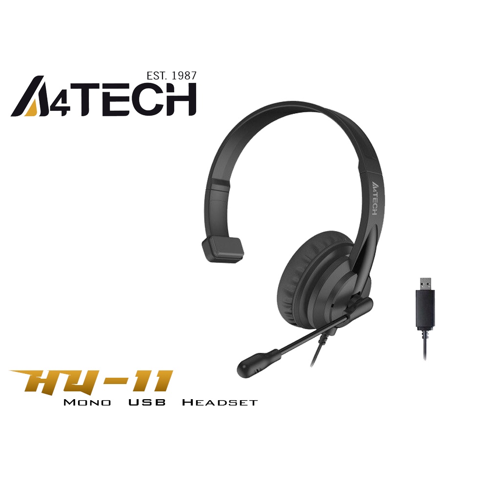 A4Tech HU-11 Mono USB Headset | Shopee Philippines