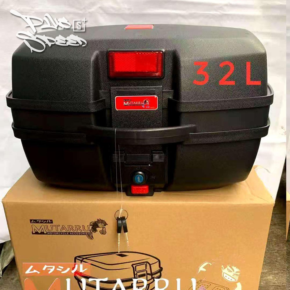 Mutarru 32L/45L Top Box with Backrest and Metal Base Plate | Shopee ...